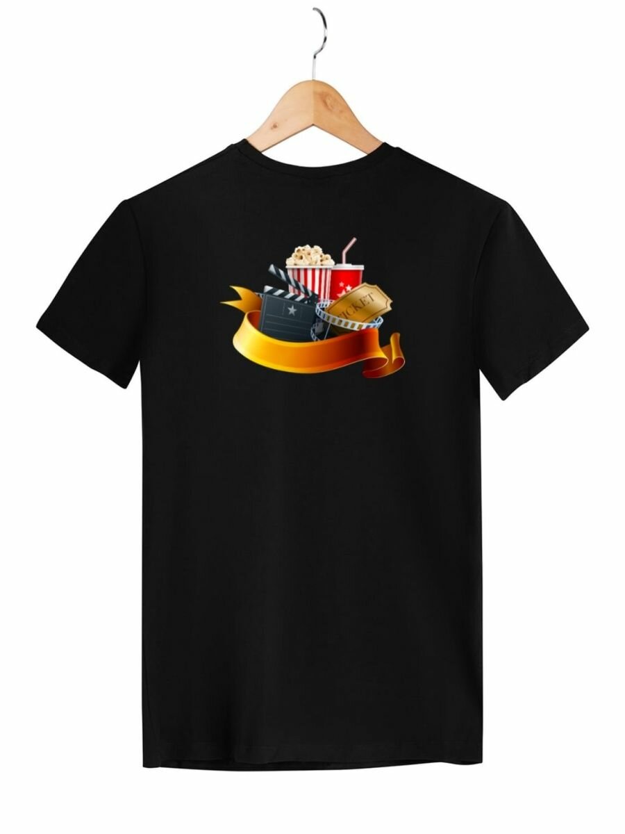 Футболка ы кино попкорн билет film kino