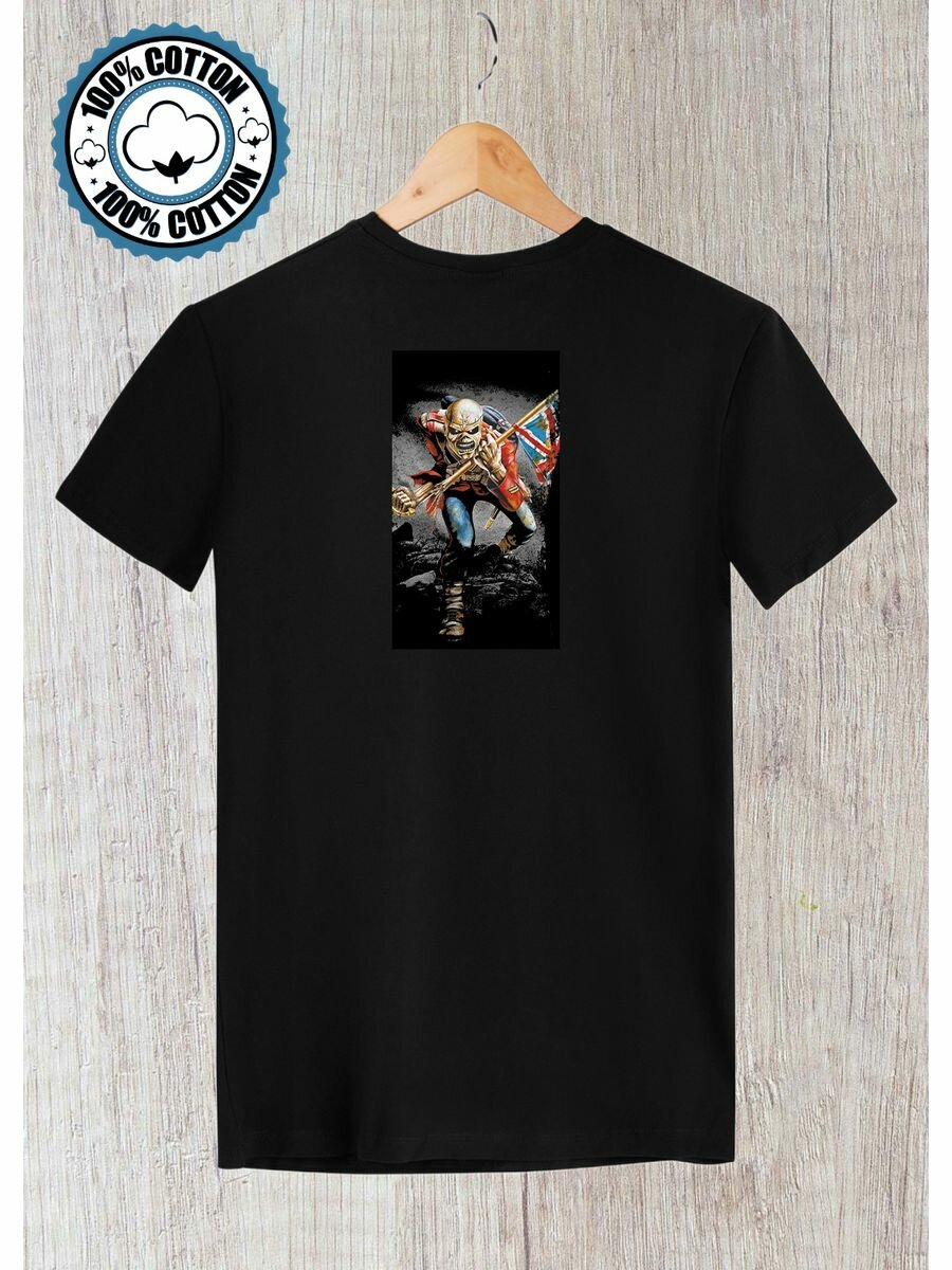 Футболка музыка рок группа айрон мейден флаг
