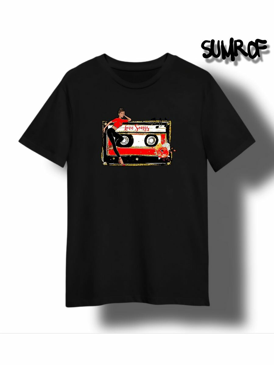 Футболка кассета музыка