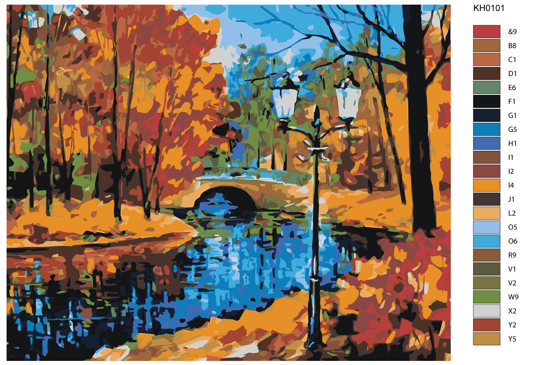 Картина по номерам "Парк" Леонид Афремов KH0101 40x50