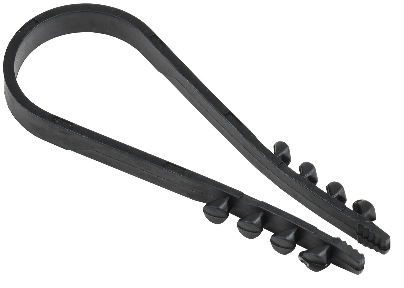 Дюбель-хомут IEK 19-25 мм, нейлон, черный, втычной