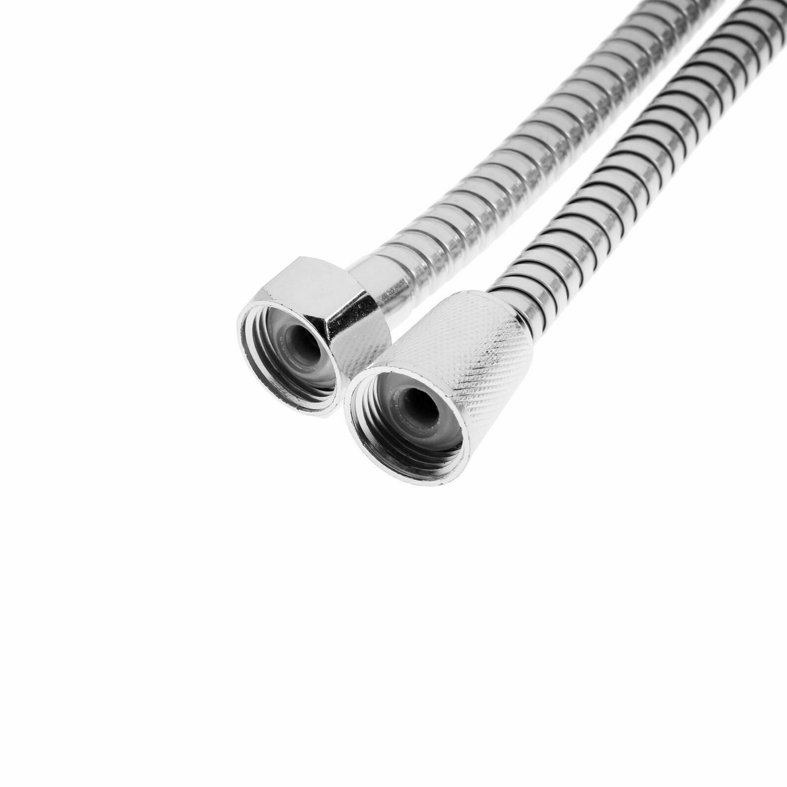 Душевой шланг ZEIN Z47PS 150 см пластиковые гайки 1/2", нержавеющая сталь 5482386