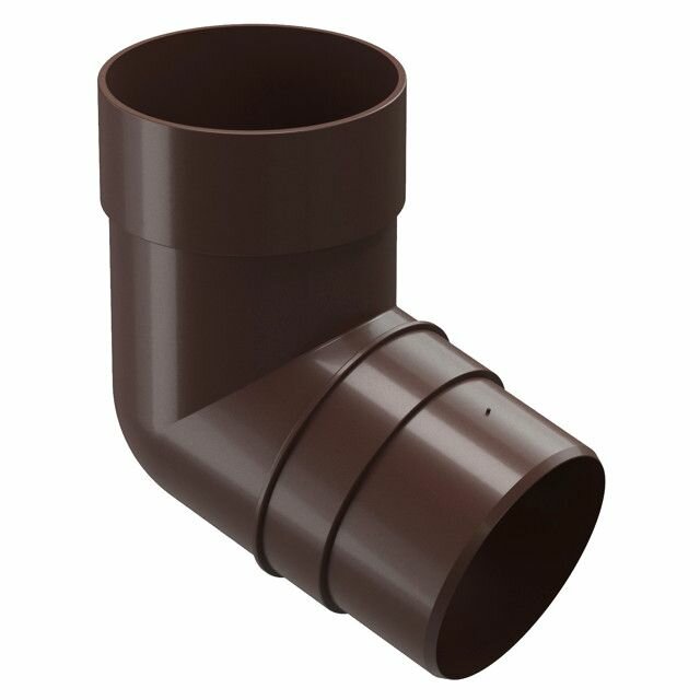 Колено трубы ПВХ DOCKE Premium D85мм 72град Шоколад