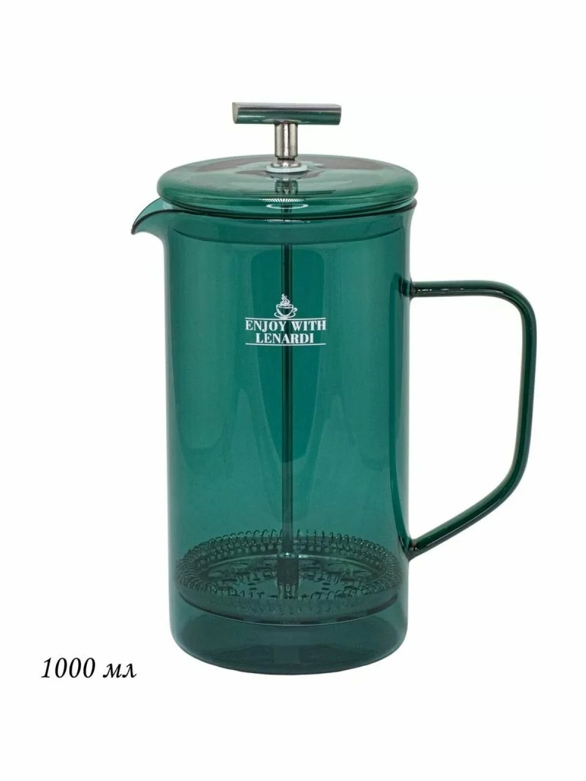 Френч-пресс Lenardi, стеклянный 1000 мл