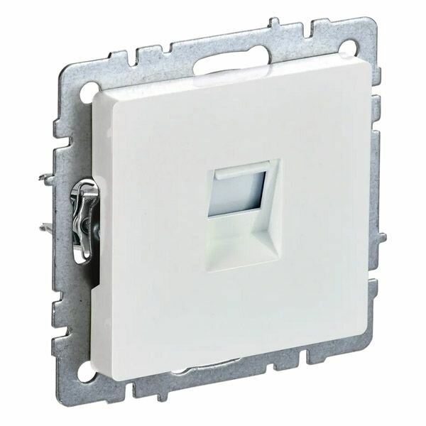 Розетка встраиваемая компьютерная IEK BRITE BR-K10-1-K36 РК10-БрЖ RJ45 кат.5E жемчуг