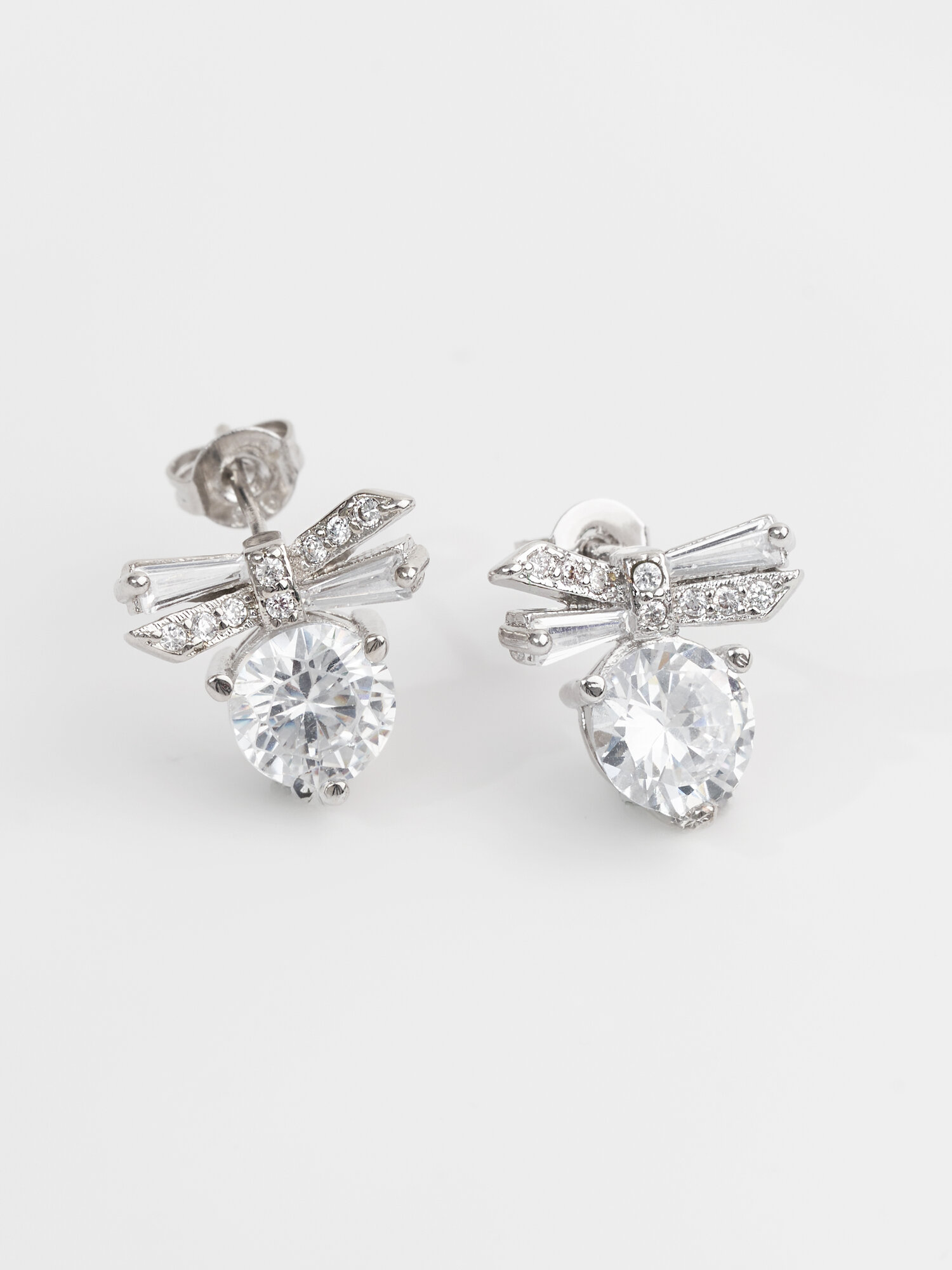 Серьги пусеты Shine & Beauty, кристаллы Swarovski