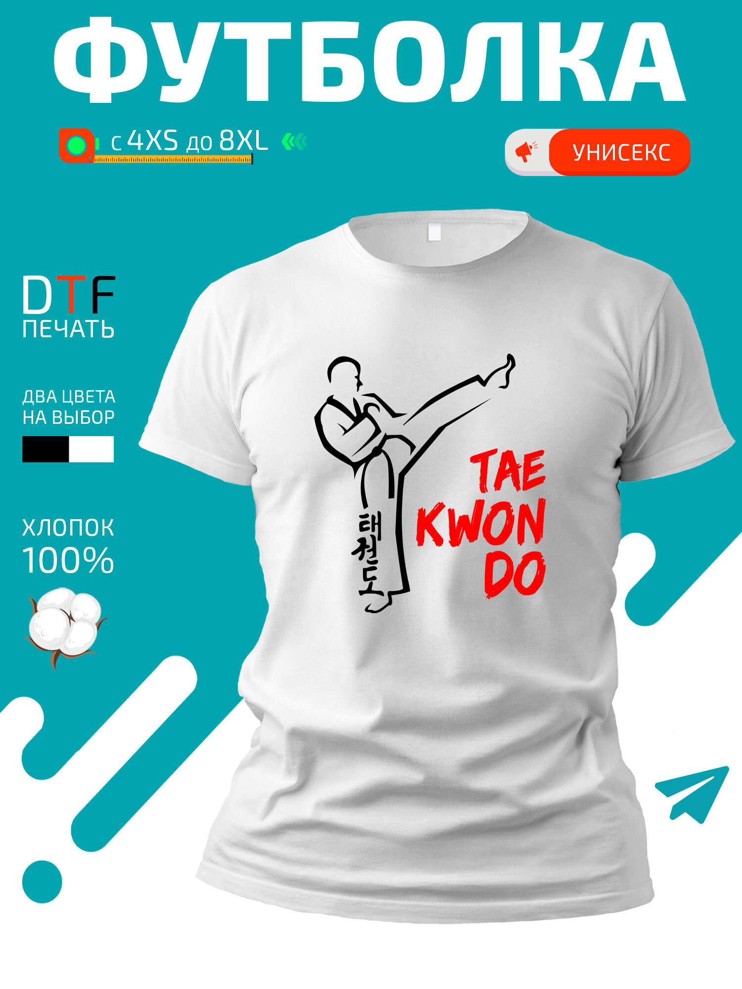 Футболка Тхэквондо Taekwondo