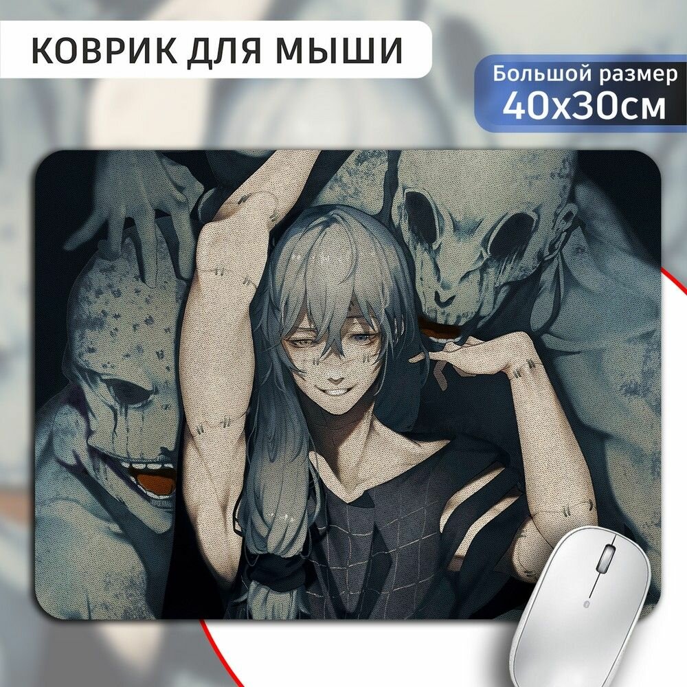 Коврик для мыши 30х40 с принтом аниме Магическая битва (jujutsu kaisen, Махито, Сатору Годжо, Юджи, Сукуна) - 44