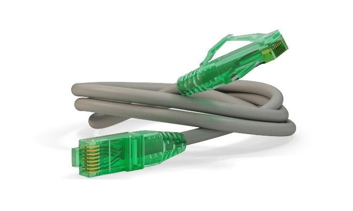 Hyperline Patch Cord UTP кат.6a LSZH, 2м, серый