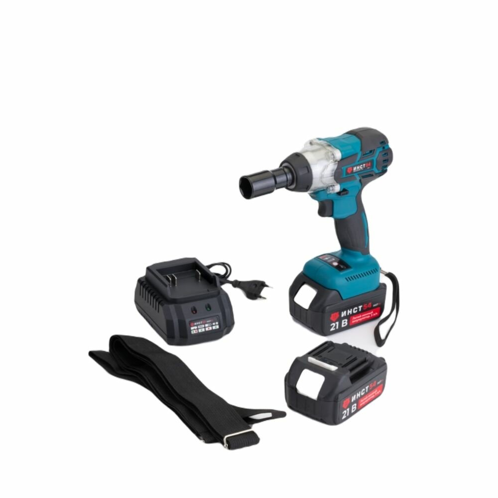 Гайковерт бесщеточный аккумуляторный ударный 330Нм, 21В, 2 АКБ 3.0А/ч, ЗУ, сумка ИНСТ54 INUG21V3A-2-s