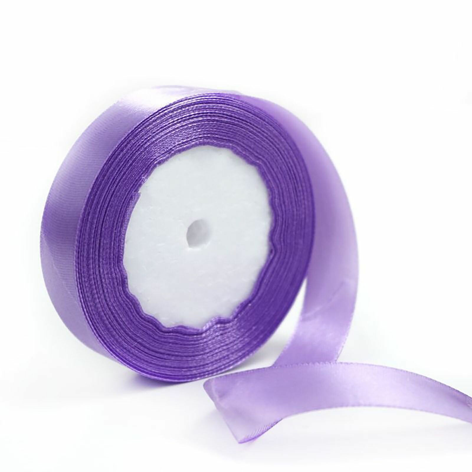 Лента Атлас Сиреневый, 20 мм*22,85 м, 1 шт. / Веселый праздник