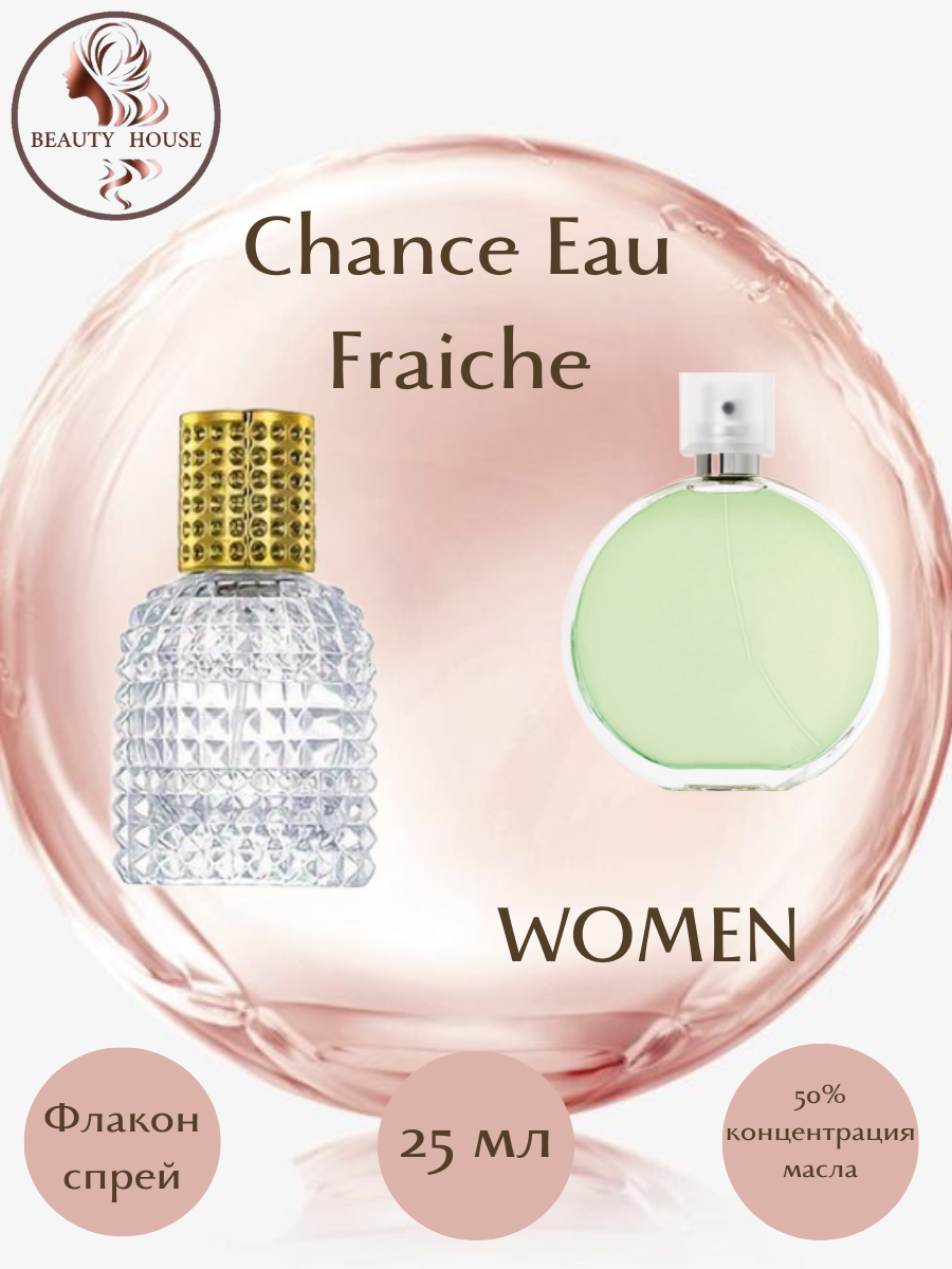 Духи масляные Chance Eau Fraiche масло спрей 25 мл женские, шипровые, цветочные