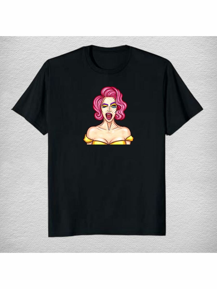 Футболка поп арт девушка