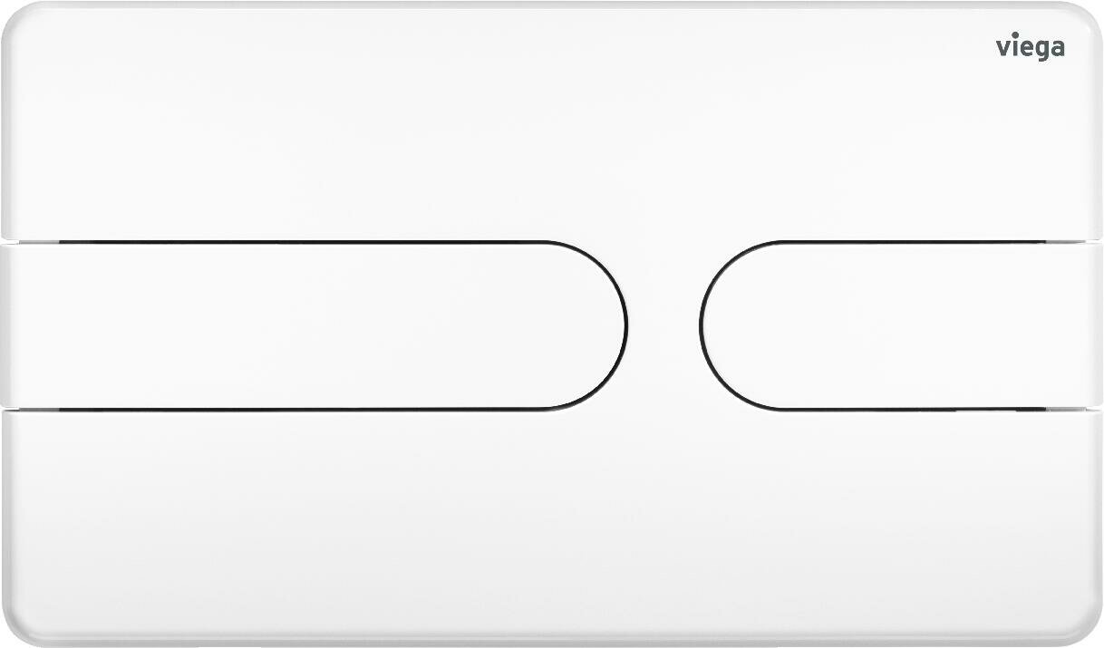 Кнопка смыва Viega "Prevista" Visign 773151, белая, пластик, для унитазов