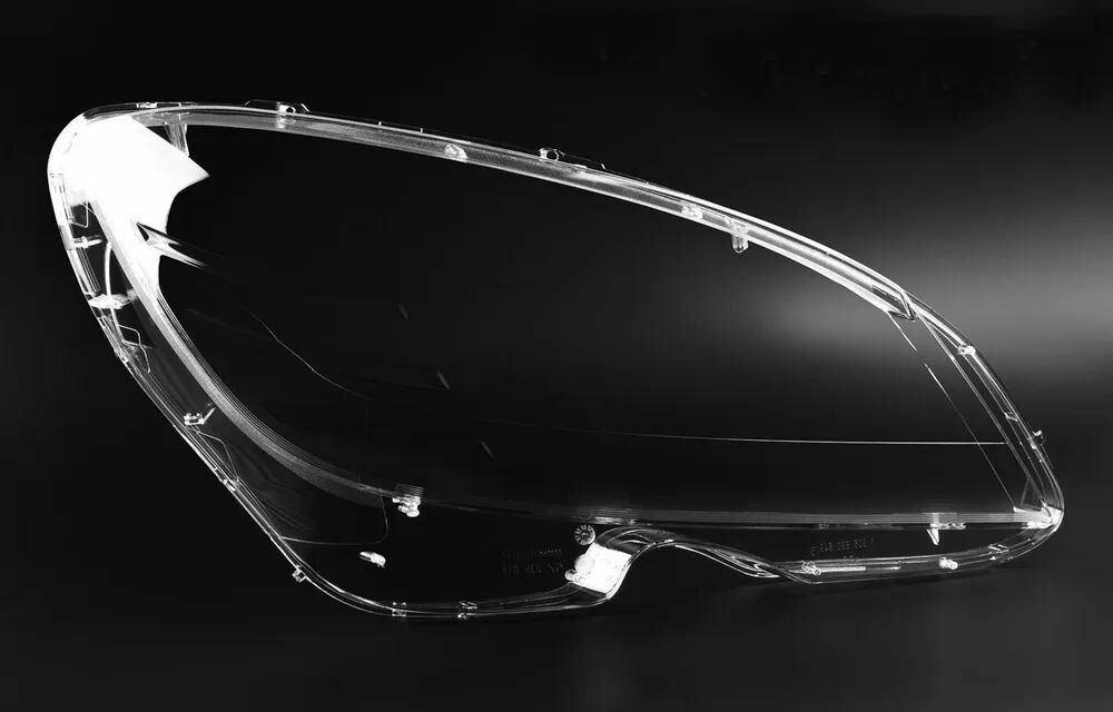 Стекло фары для Mercedes-Benz C W204 дорест. 2006-2011 Правое, стекло фары W204