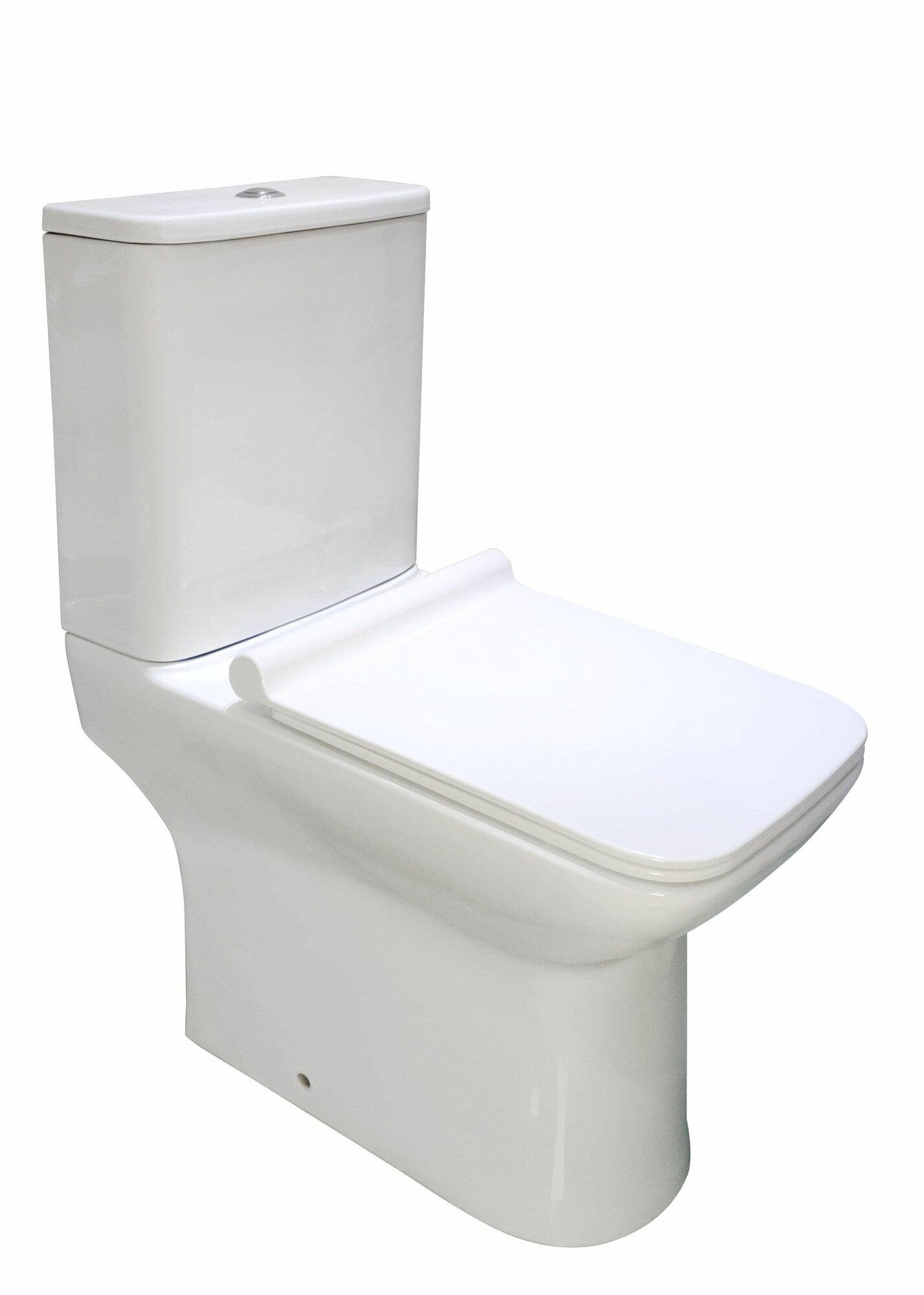 Унитаз-компакт безободковый EVA GOLD B04 в комплекте с бачком и тонким сиденьем