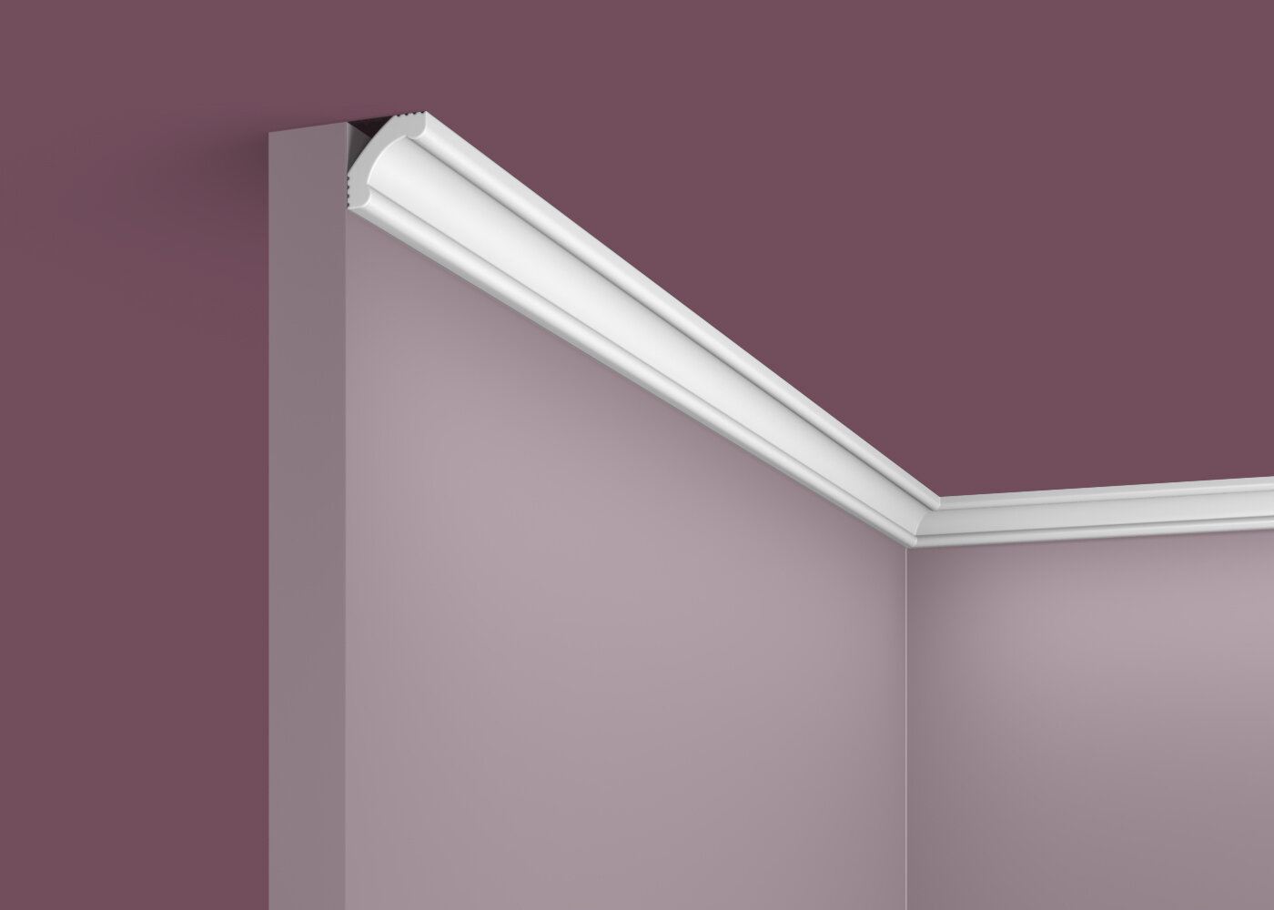 Потолочный плинтус / Карниз RT015, 20х20, 2000мм, ARTIVA. Экополимер. Набор 8 шт.