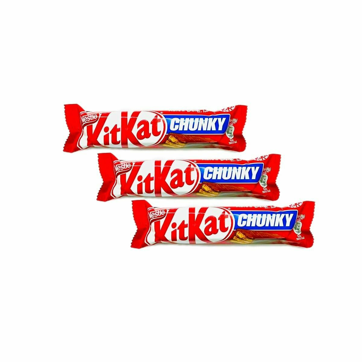Шоколадный батончик KitKat Chunky 3 шт по 40 грамм