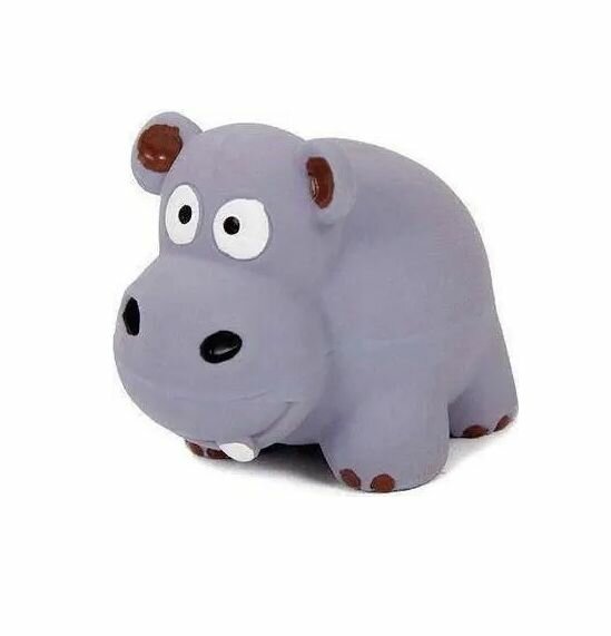 HOMEPET Игрушка для собак Бегемот с пищалкой, 8 см