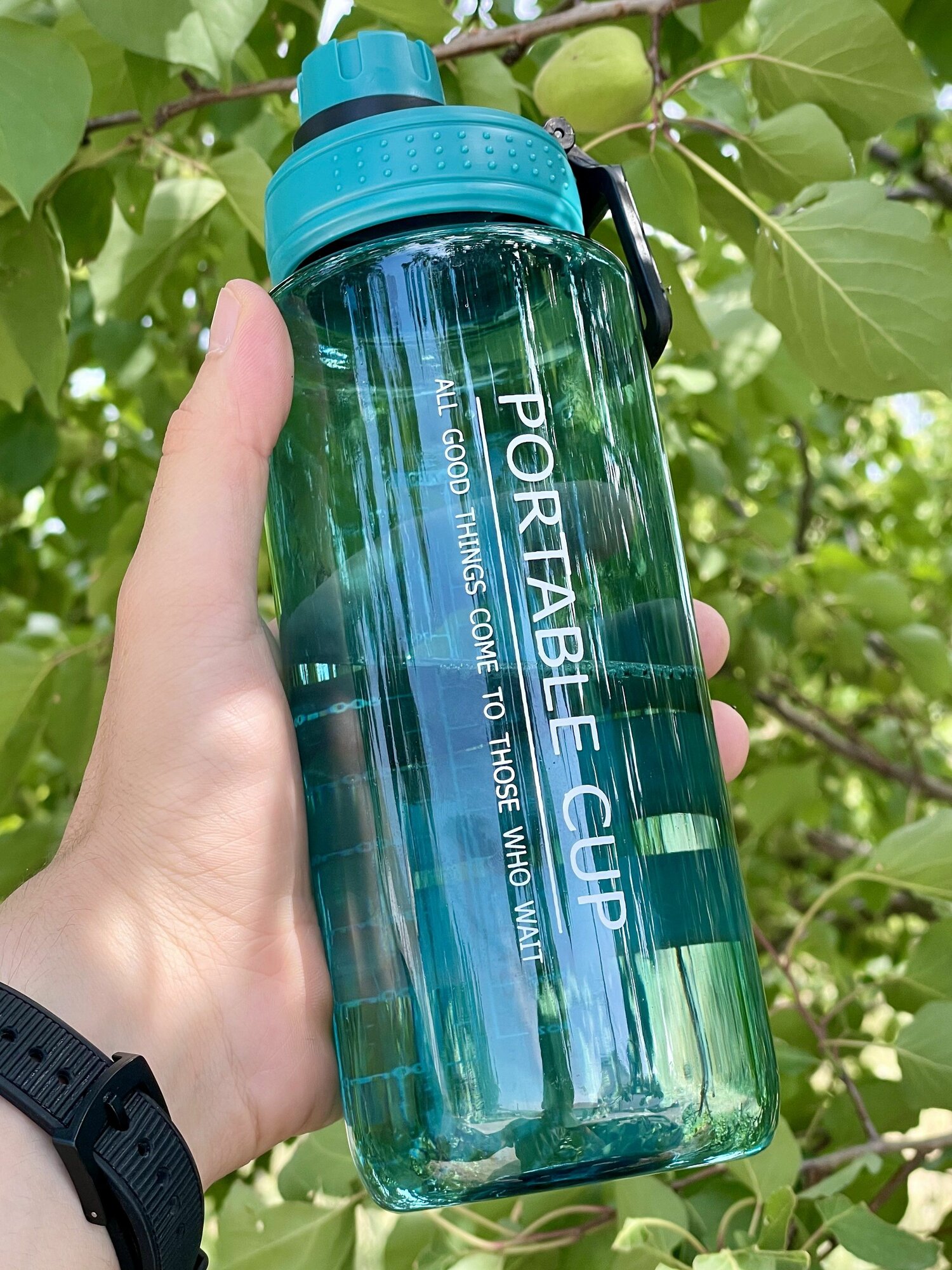 Бутылка для воды IBRICO "Portable Cup", 1000мл, пластик BPA Free