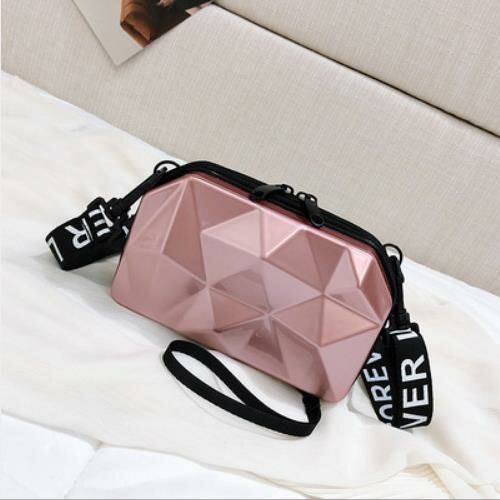 Сумка-мессенджер "PC Hard Shell", с блестками, на одно плечо