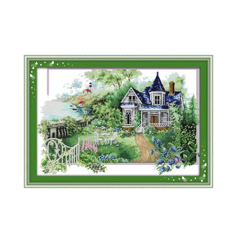 Наборы для вышивки крестиком Joy Sunday, пейзажи, 11CT/14CT