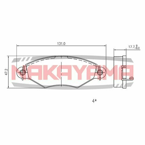 Колодки тормозные дисковые Nakayama HP8391NY