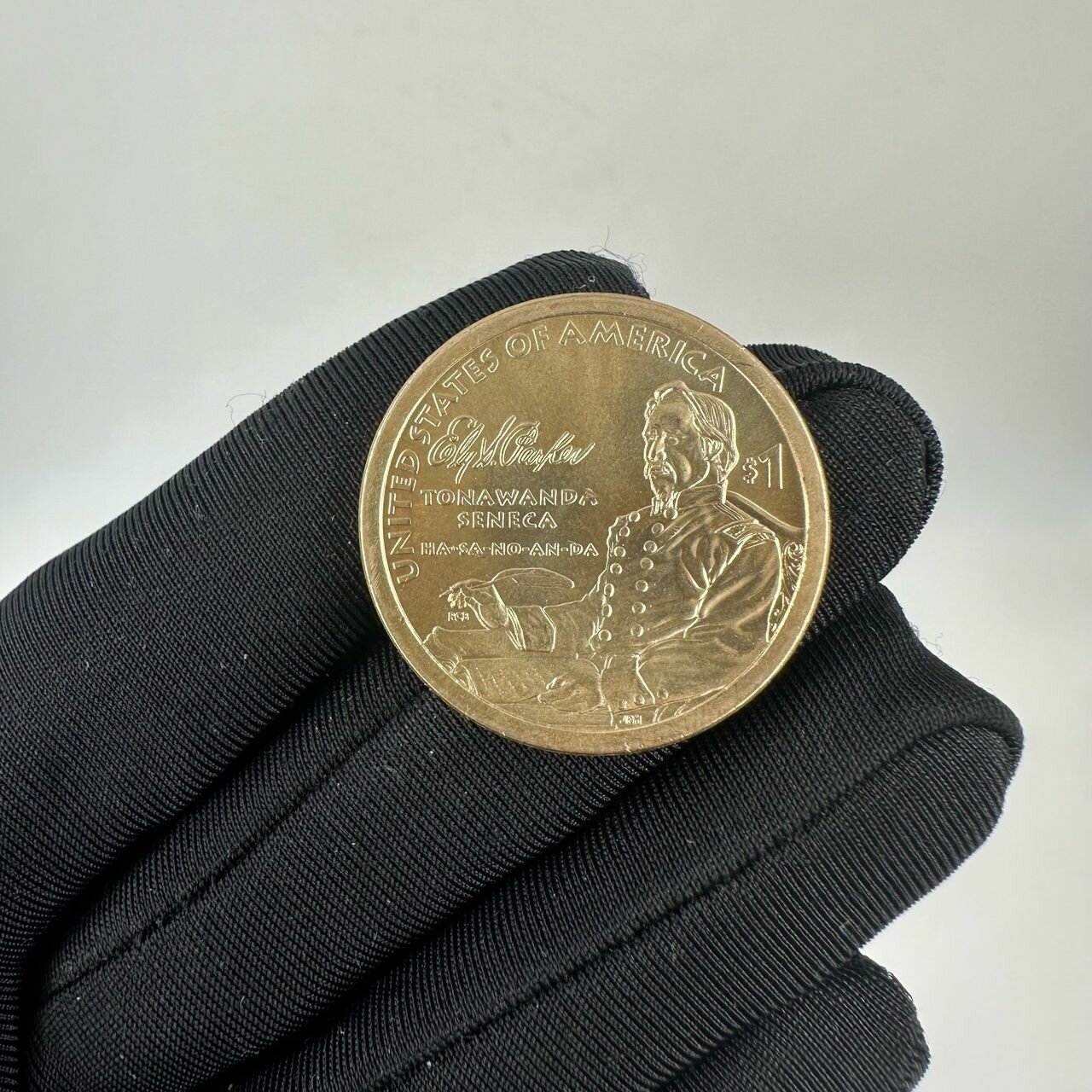 Монета 1 доллар 2022 год США Индианка Эли Сэмюэл Паркер Двор P UNC