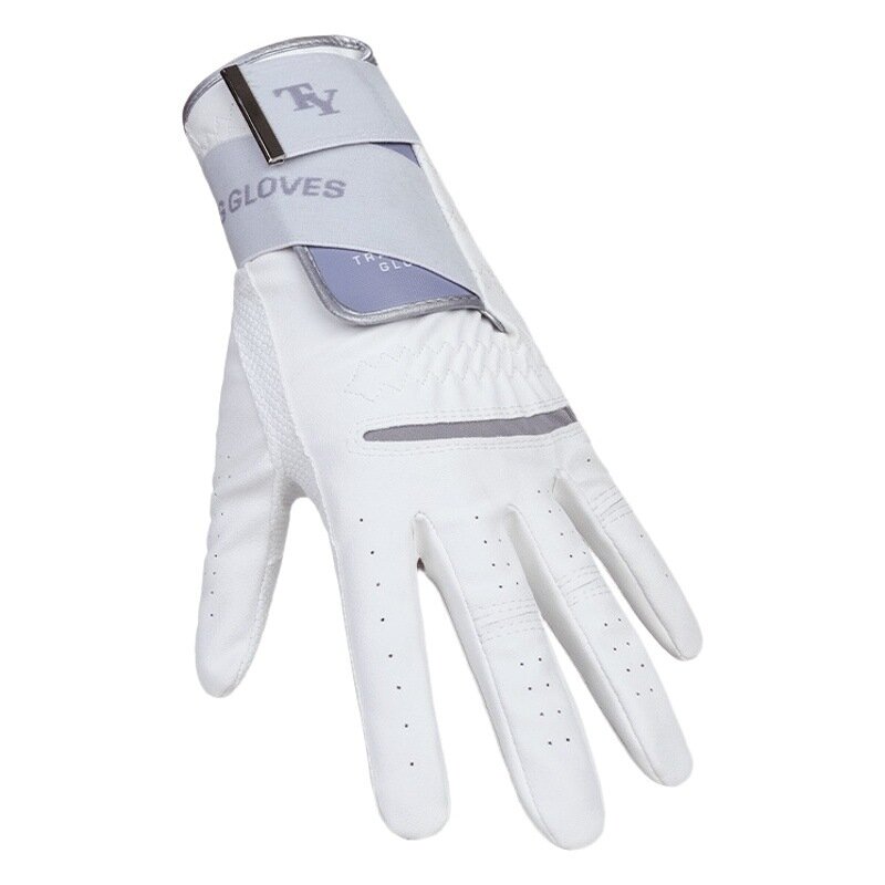 Перчатки для гольфа, мужские, нескользящие, белые