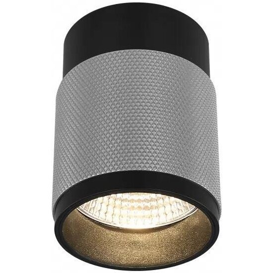 Потолочный светодиодный светильник Iledex Delta 1955-10W-3000K-36 BK+SL