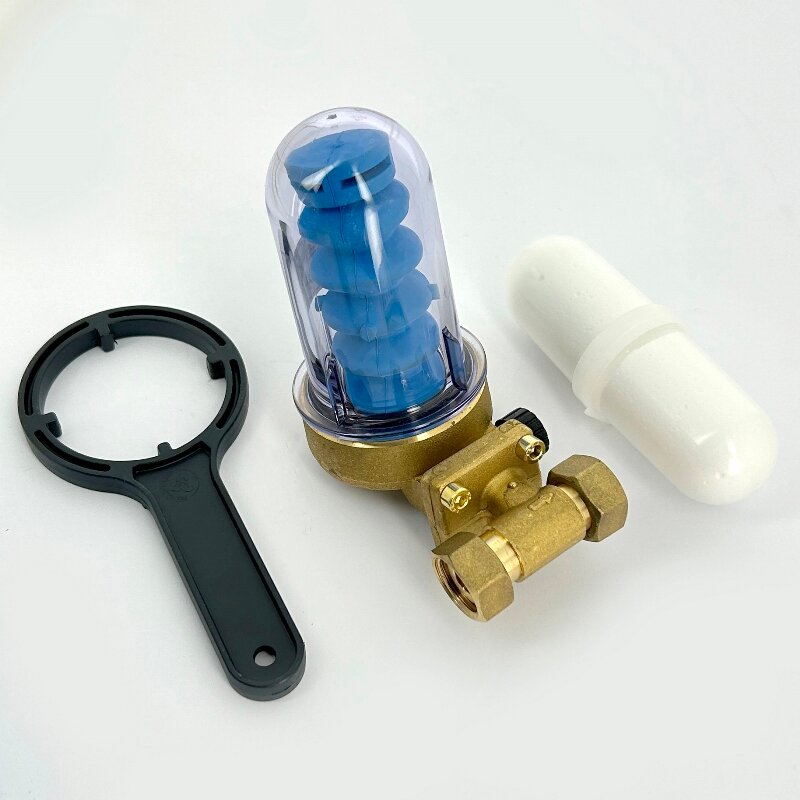 Система антинакипи ATLAS FILTRI DOSAPLUS 1 1/2" прямой, с байпасом, 2 капсулы полифосфата