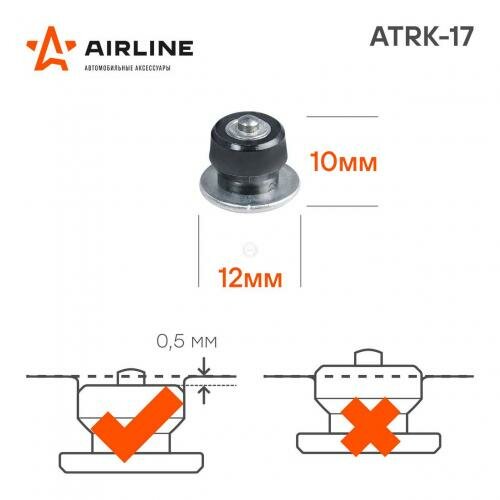 Шипы ремонтные 9-10 мм 100 шт Airline ATRK17