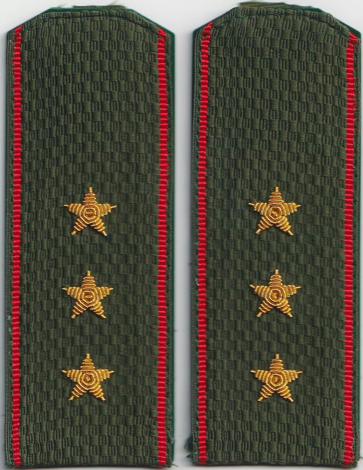 Погоны ОВ оливковые на пластике, старший прапорщик