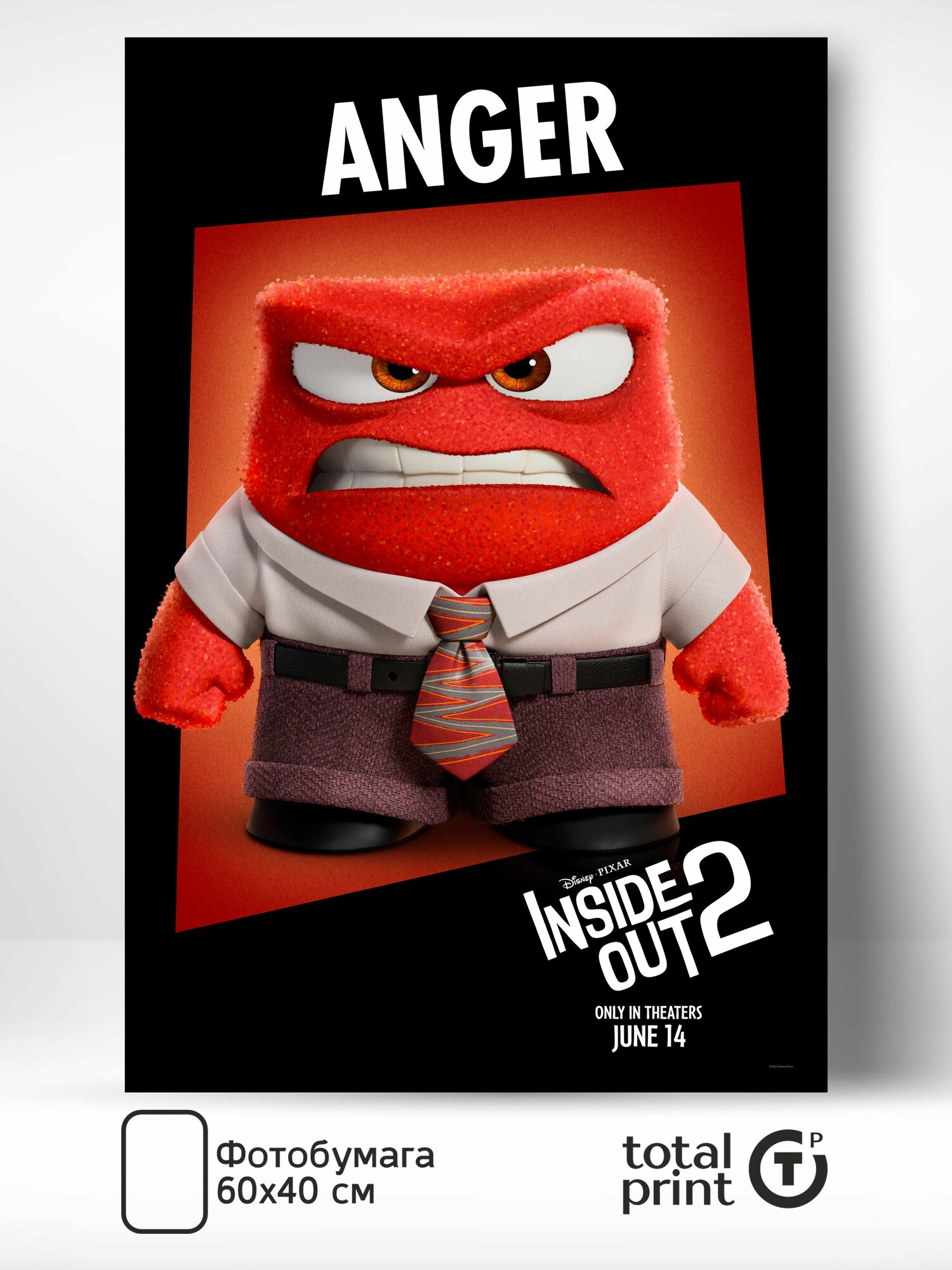 TotalPrint Постер для интерьера по фильму, 60х40см, Головоломка