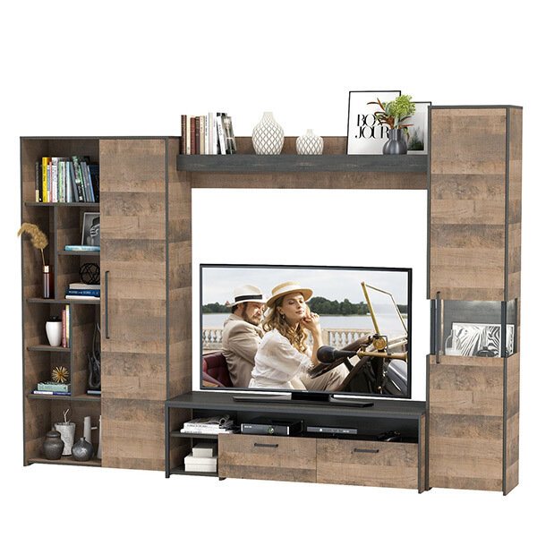 Трувор Гостиная 019, цвет дуб гранж песочный/интра