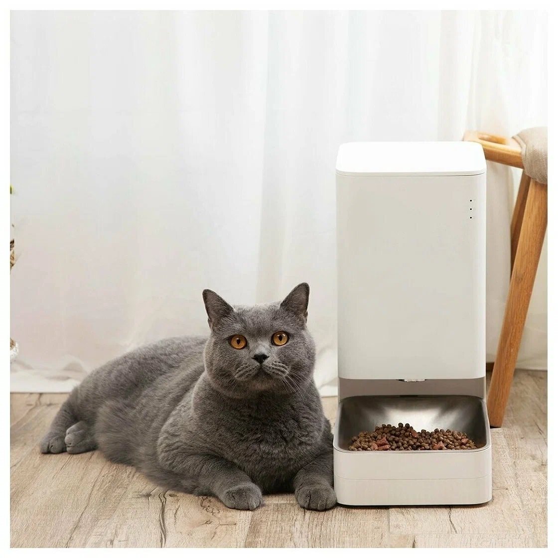 Умная кормушка для домашних животных Xiaomi Smart Pet Food Feeder (BHR6143EU), 3.6 л, Wi-Fi