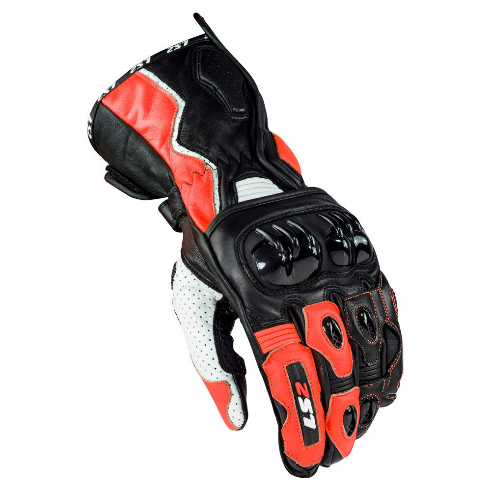 Мотоперчатки SWIFT RACING GLOVES LS2 (черно-бело-красный, XL)