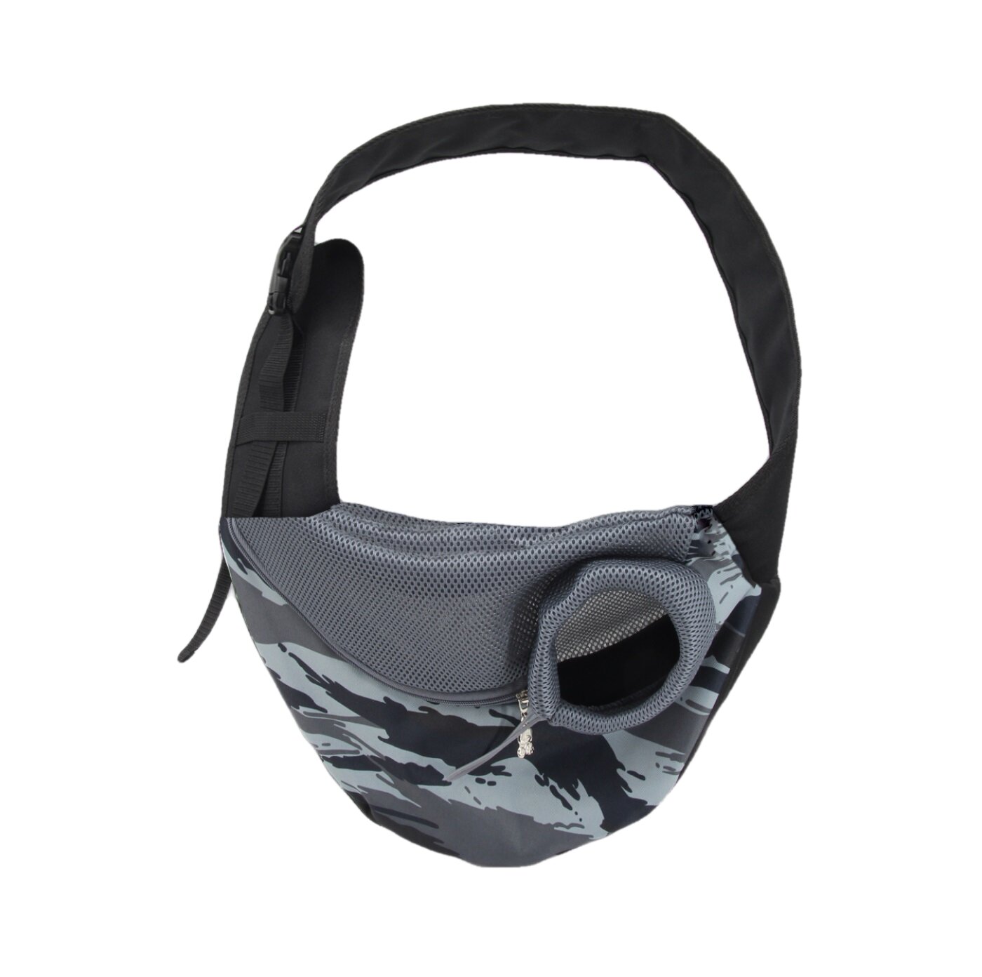 Слинг для животных Melenni Эконом S серый камуфляж/серая сетка, 40x25x11, см; Вес: 310 гр.