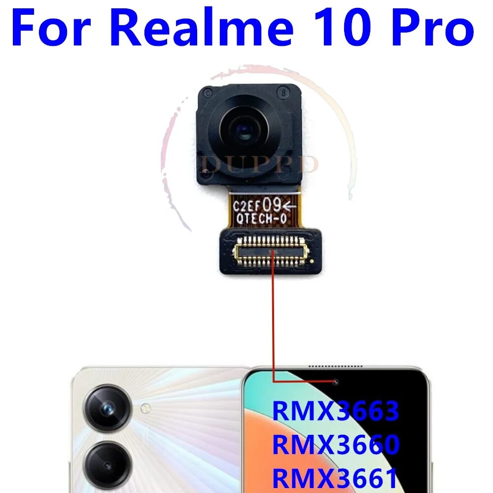 Задняя камера для Realme 10 Pro + 10Pro RMX3630 оригинальный модуль Mian для задней 10 Pro Front