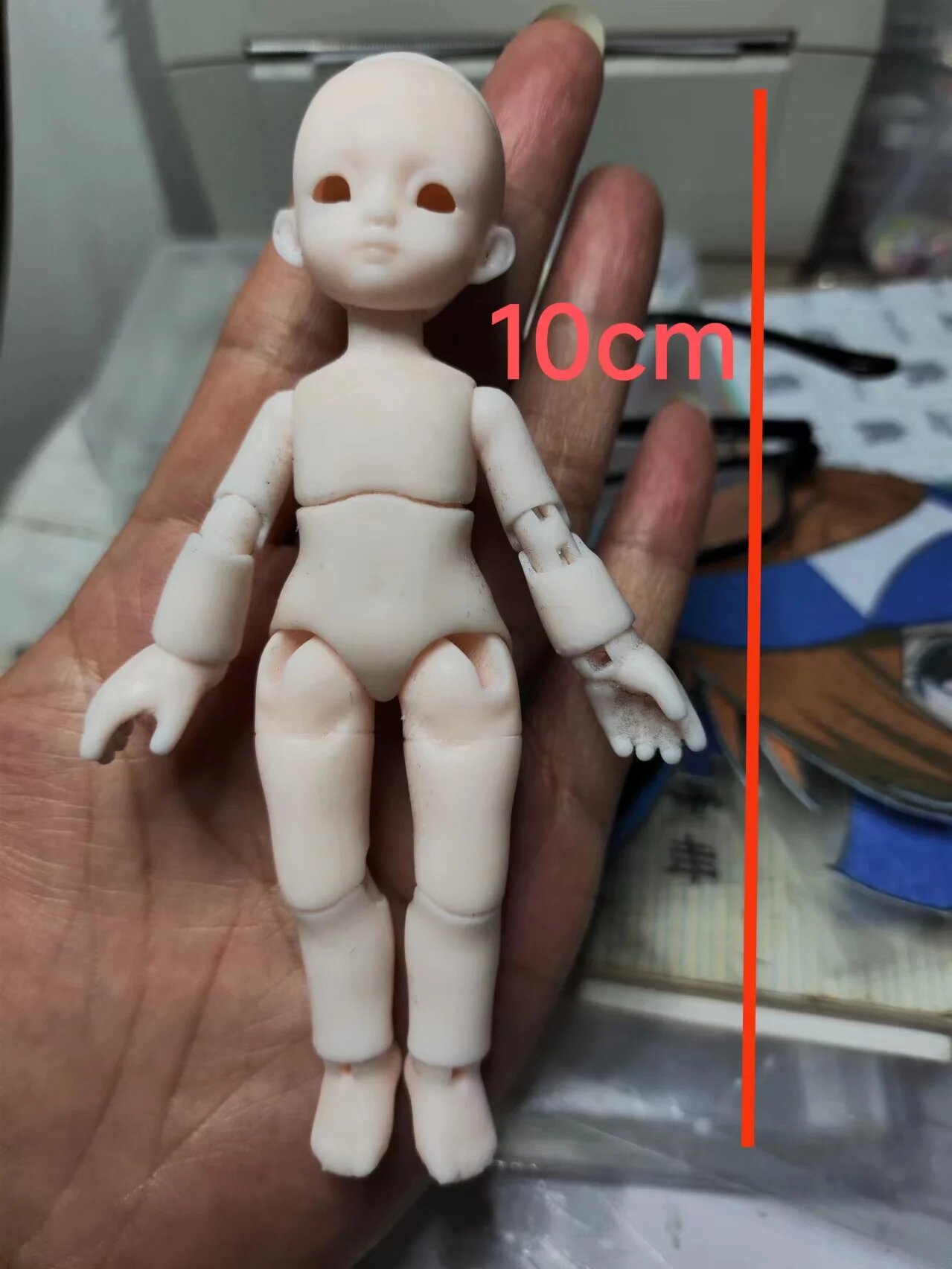 Шарнирная кукла OB11 из смолы белый