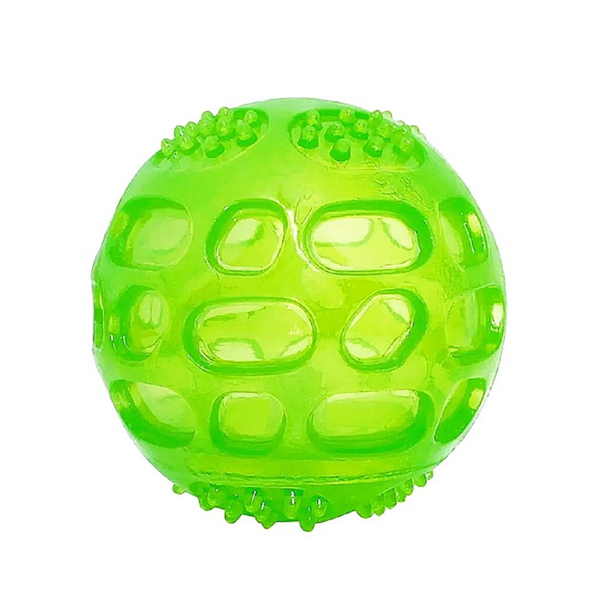 M-PETS Игрушка для собак мяч-пищалка, 6,3см, зеленый