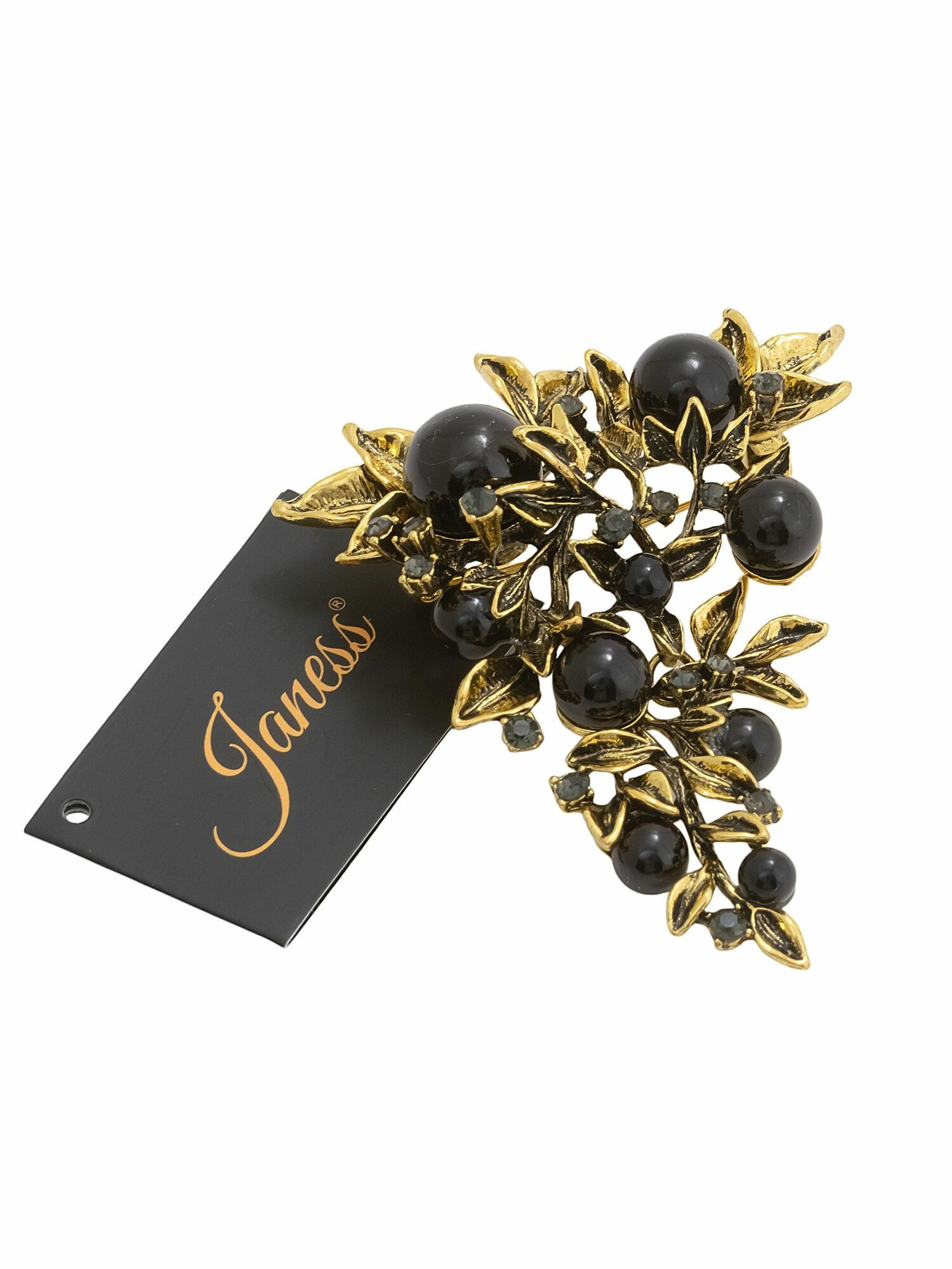 Брошь, стразы, искусственный камень, агат синтетический