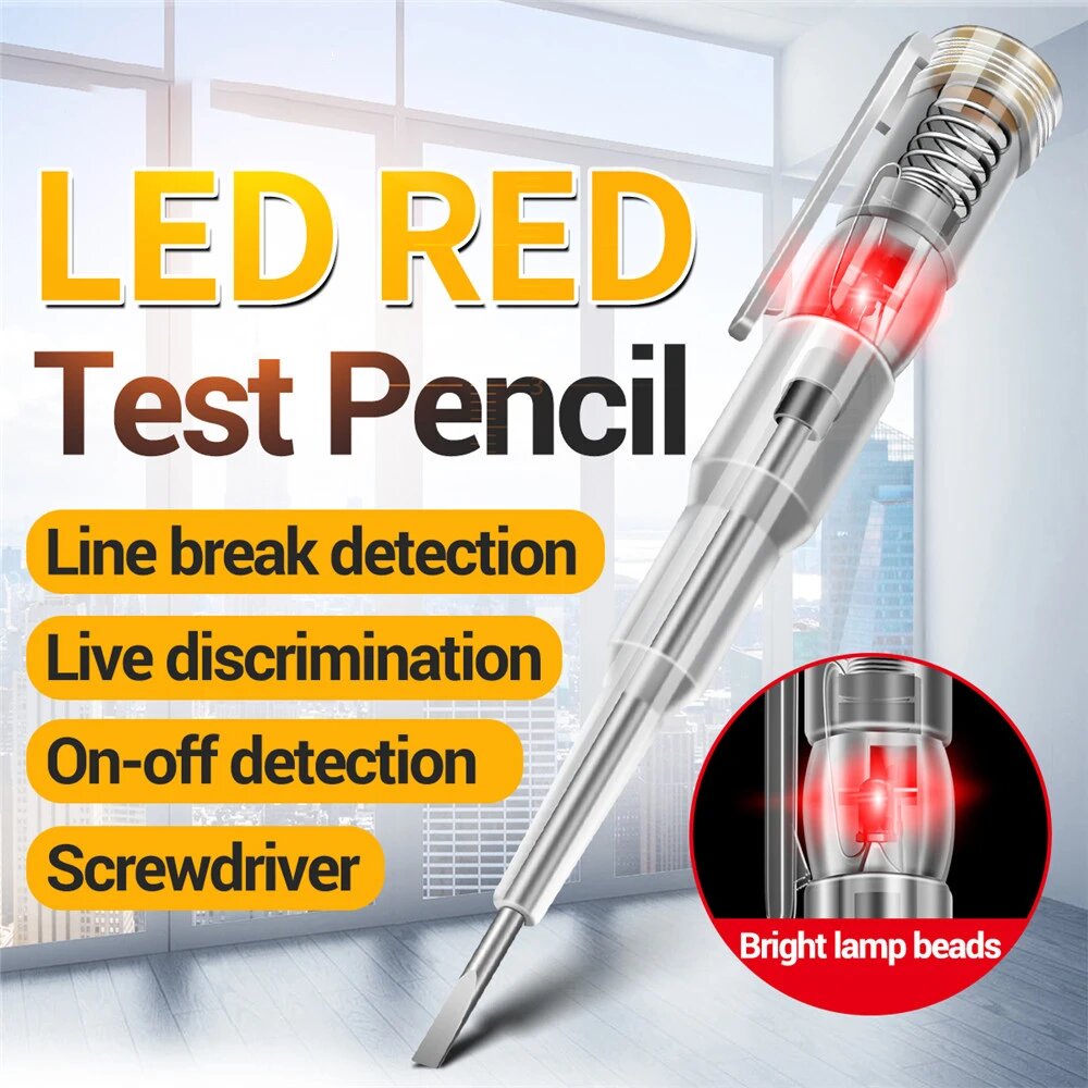 LED Red Test Pencil, 70-250V, B09