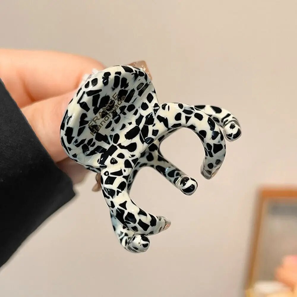 Модные французские заколки для волос, элегантные ретро-заколки в виде краба и акулы, ацетатные аксессуары для волос для женщин и девочек