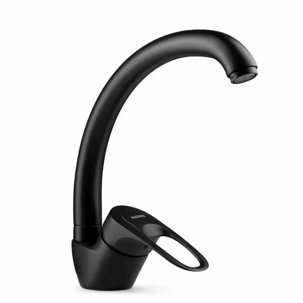Кухонный смеситель черный, эко-алюминий A3113Н