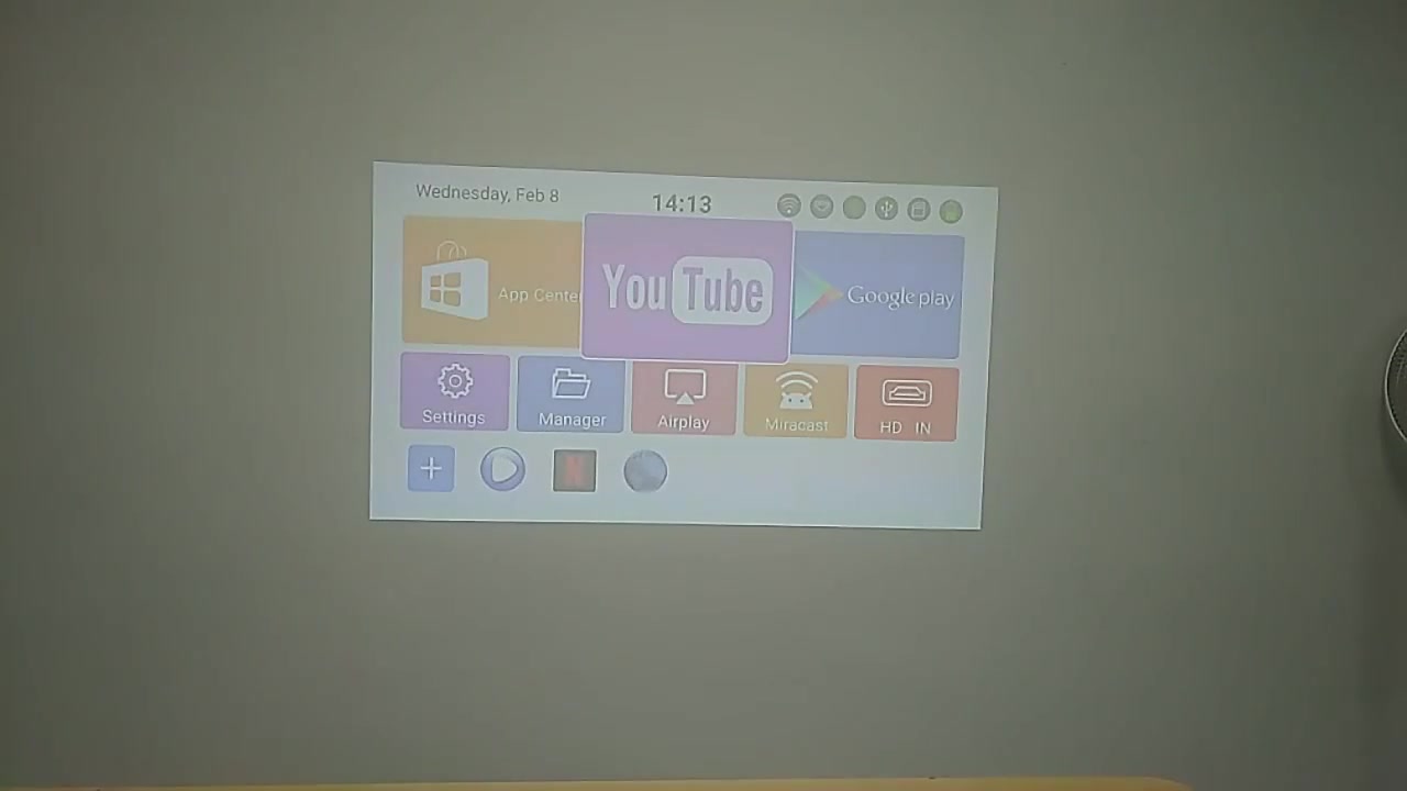 Универсальный потолочный настенный проектор 20-40 см, Серебристый