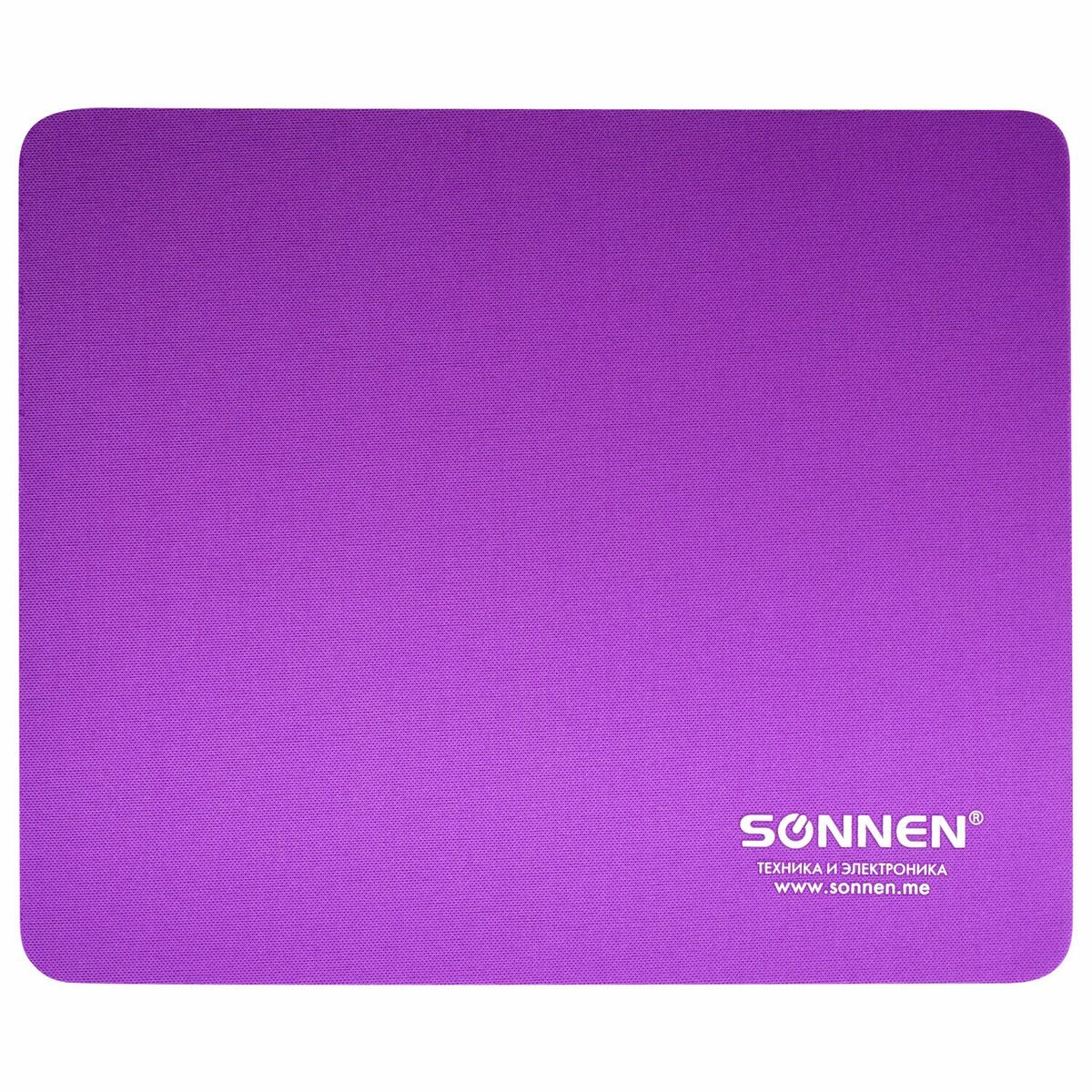 Коврик для мыши Sonnen PURPLE, резина+ткань, 220х180х3мм (513307)