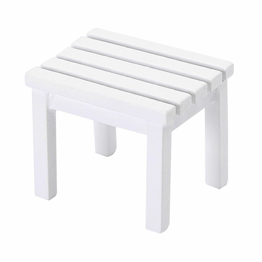 Миниатюрные деревянные стулья и скамейки для кукол