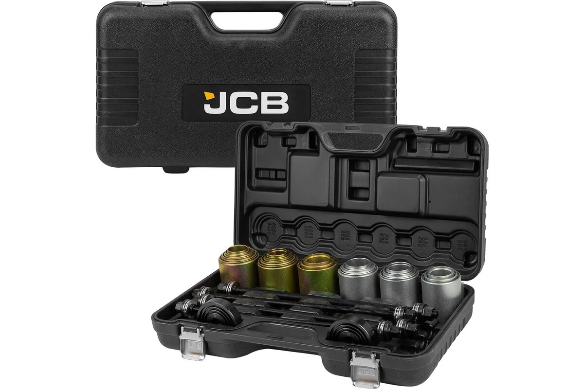 Набор инструментов для замены сайлентблоков, втулок и подшипников JCB 26пр JCB-933T1(59106)