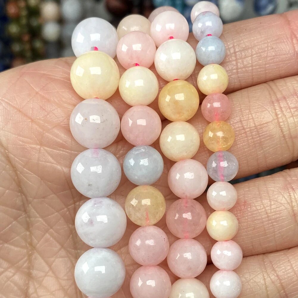 Бусины из халцедона fascinante viento 4/6/8/10 мм 8mm Approx 46pcs, Morganite Chalcedony